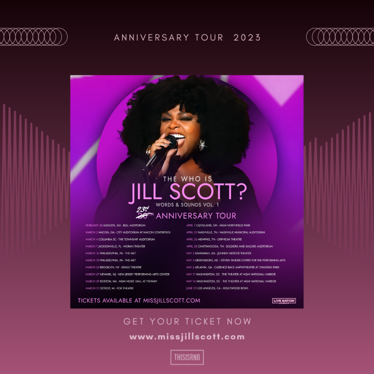 Jill Scott and Live Nation Urban announce the 23rd anniversary tour of ...